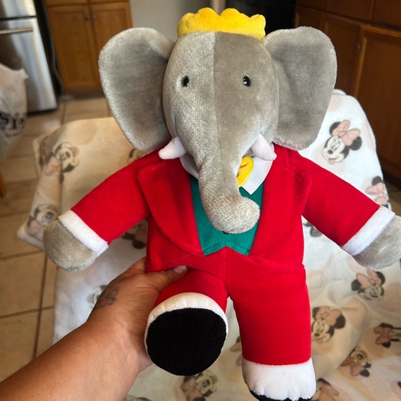 Gund | Toys | Rare 988 Vintage Gund Plush Toy Of Babar The Elephant ...
